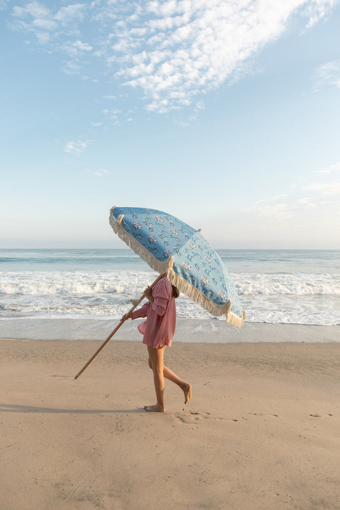 Blue Tropical Fringe Tassel Beach Umbrella – WIND & SEA®